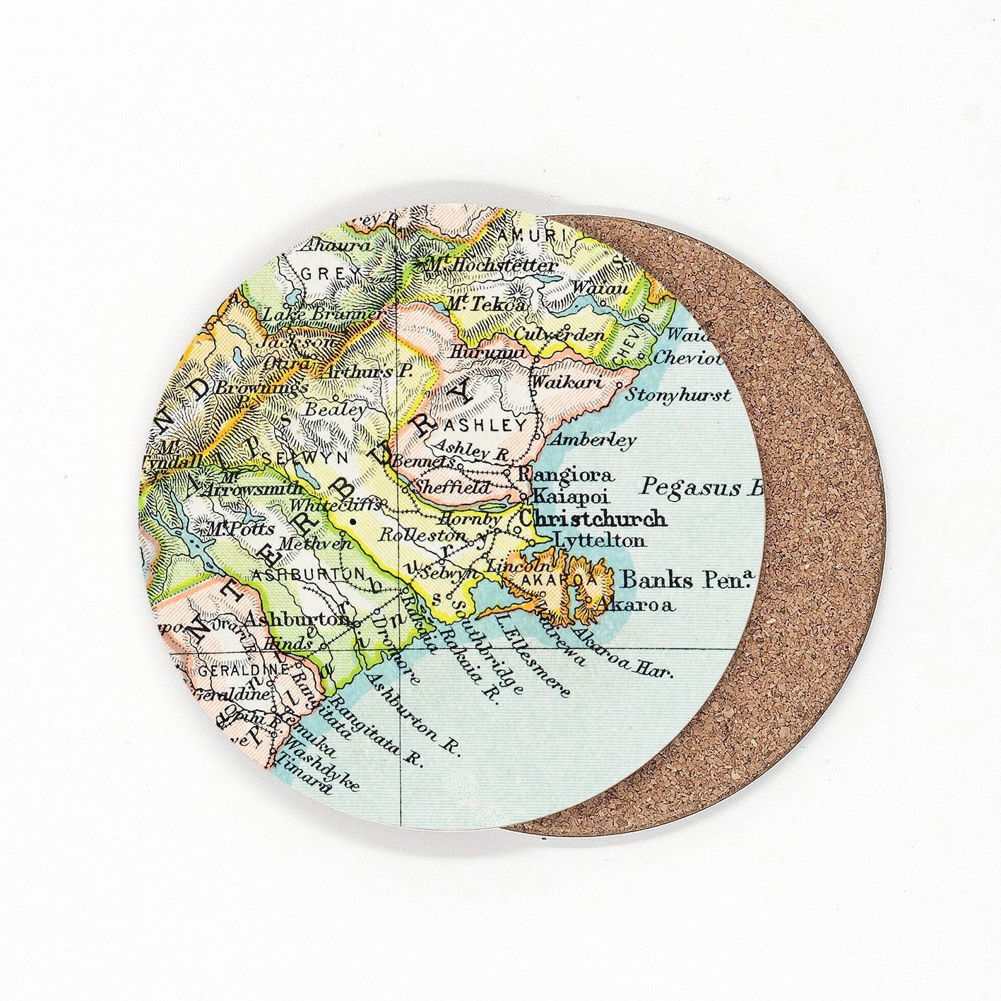 Canterbury Map Coaster – Lava Gallery NZ