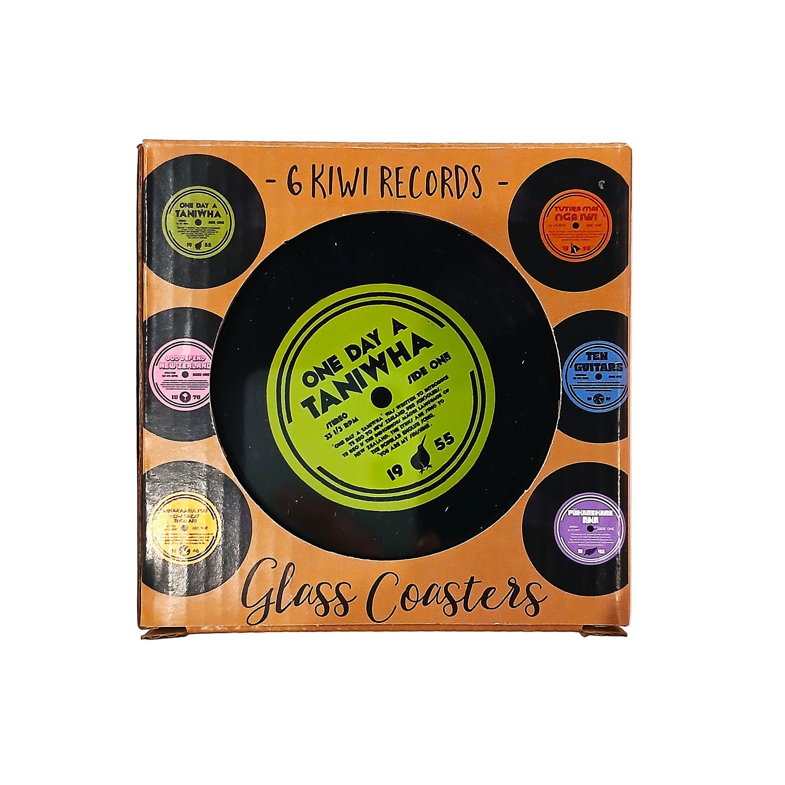 Glass Record Coasters – Lava Gallery NZ