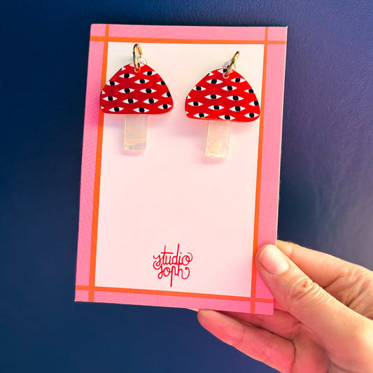 Studio Soph Earrings - Mushrooms – Lava Gallery NZ